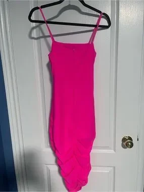 superdown | Dresses | Superdown Neon Pink Spaghetti Strap Dress | Poshmark